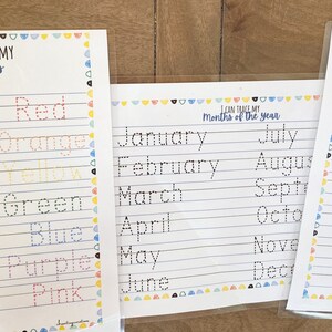 Preschool Tracing Bundle, Tracing Numbers, Alphabet Tracing, Color ...