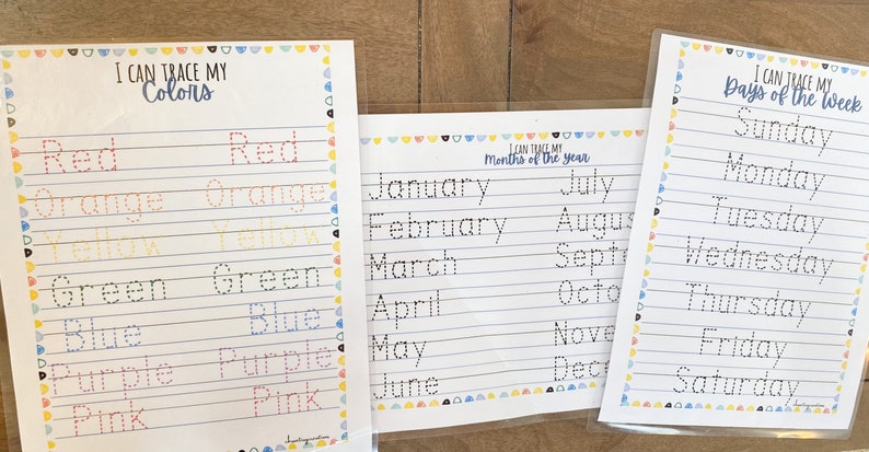 Preschool Tracing Bundle Tracing Numbers Alphabet Tracing - Etsy