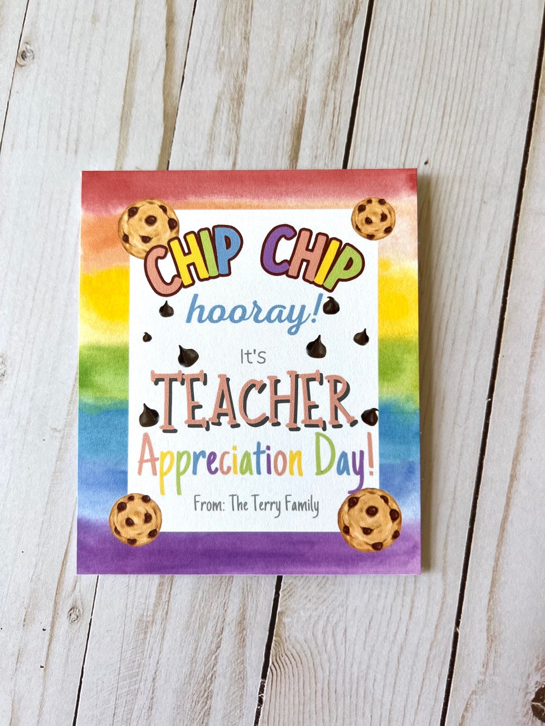 Teacher Appreciation Gift, Employee Appreciation Tag, PTO Gift Tag ...