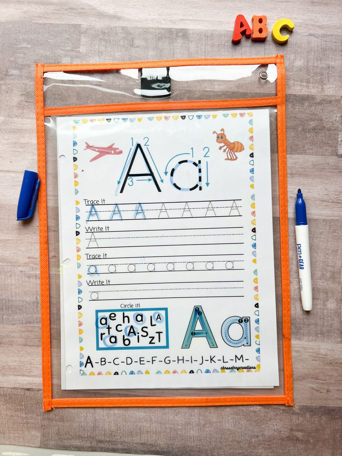Alphabet Numbers Tracing Printable Preschool Pre-writing - Etsy