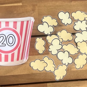 Number Counting Printable, Counting to 20, Preschool Counting ...