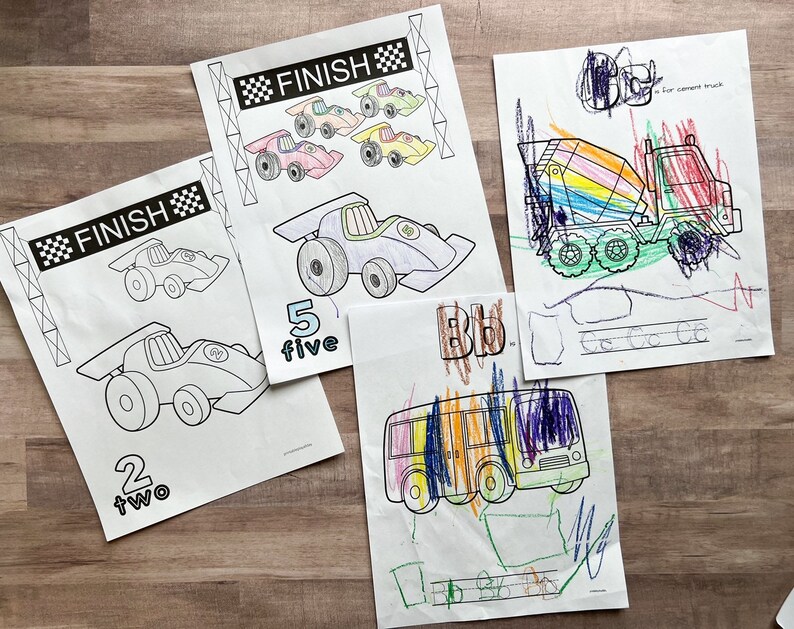 Transportation Theme Preschool Learning Binder Pre-k Busy | Etsy