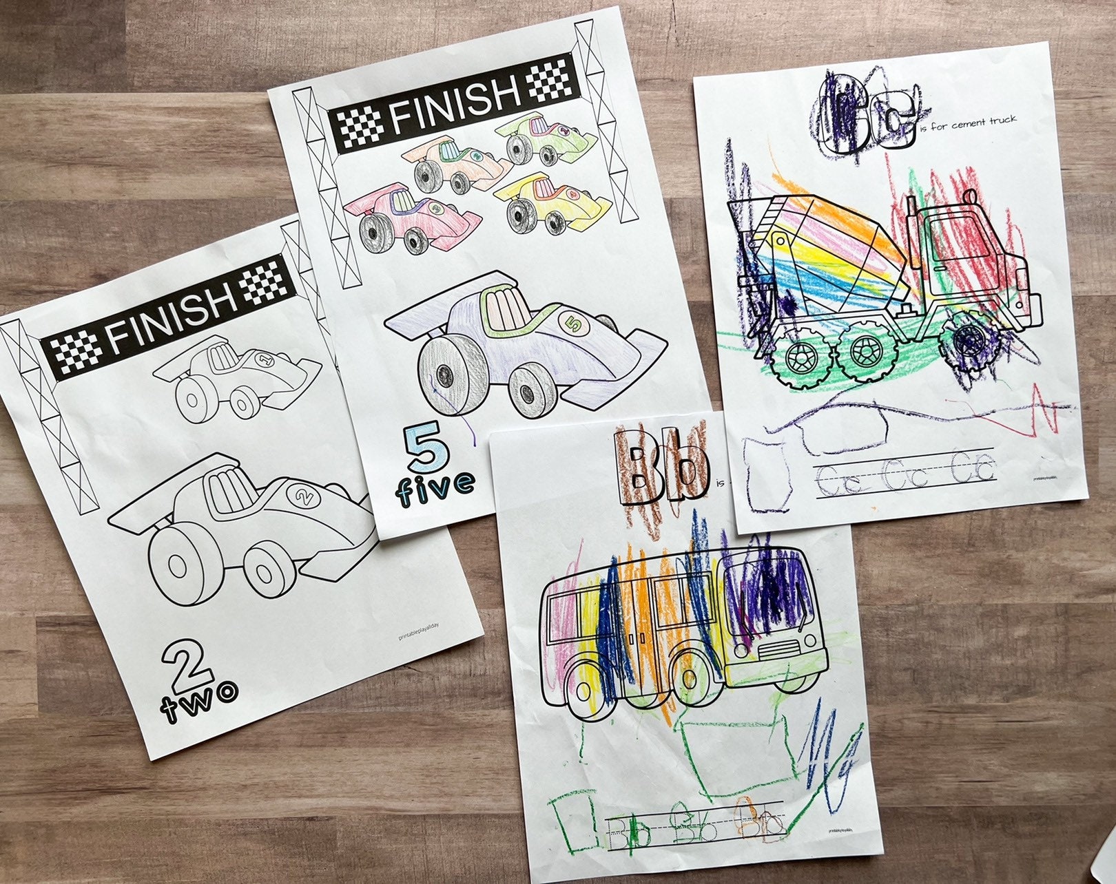 Transportation Theme Preschool Learning Binder, Pre-k Busy Binder ...