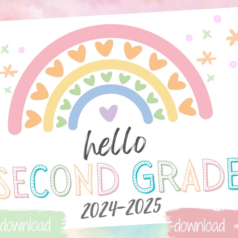 Hello 2nd Grade - Etsy