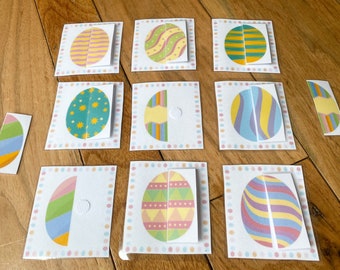 Easter Egg Match Printable PDF Game With DIY Flisat TROFAST Insert ...