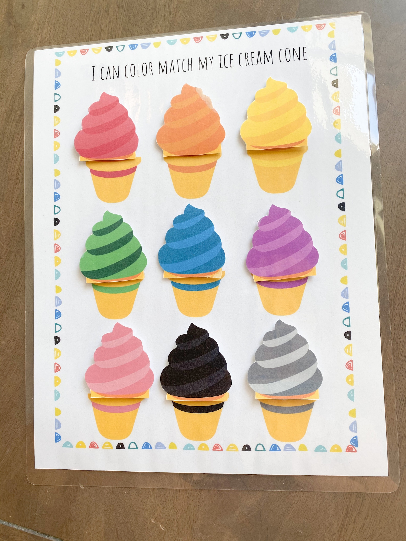 Color Sorting Printable Learning Colors Worksheets Toddler - Etsy