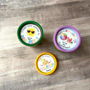 Personalized Last Day of School Play-doh Tag, Play Dough Class Gift ...
