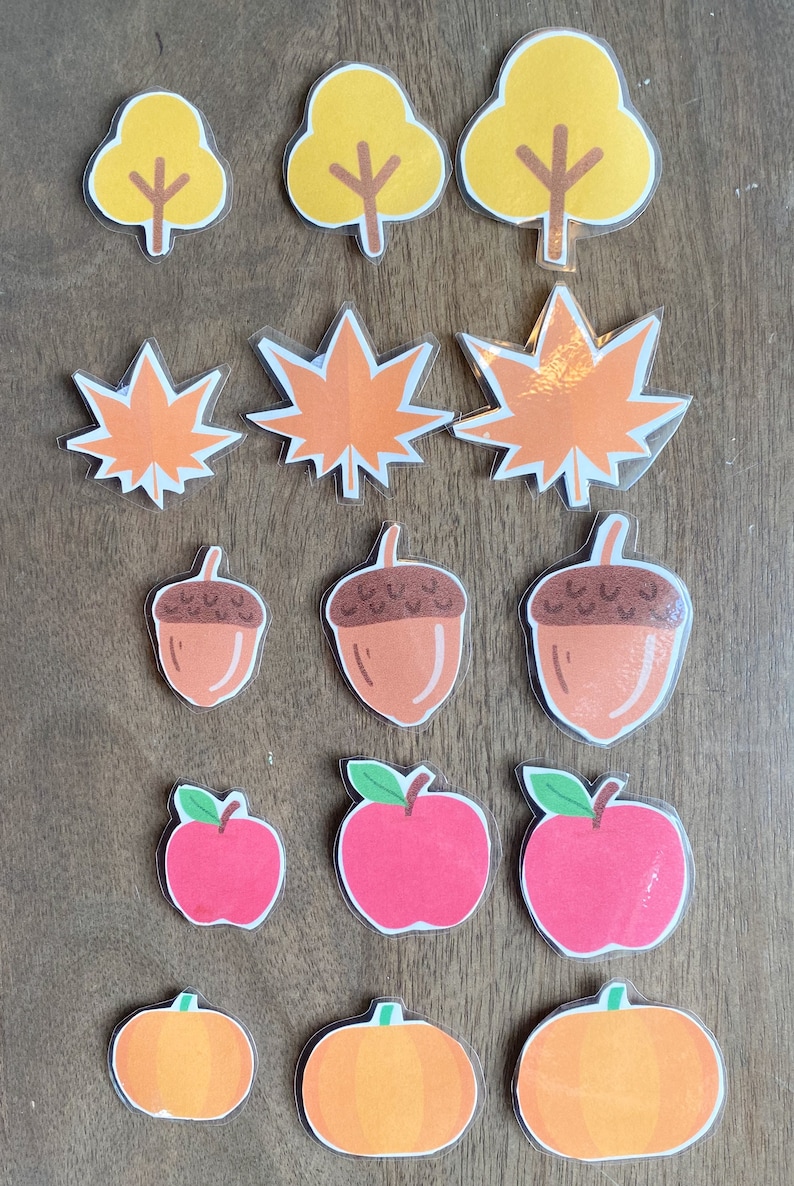 Fall Sort by Size Worksheet Thanksgiving Preschool Size | Etsy