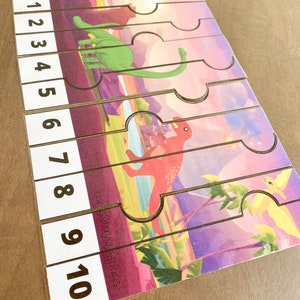 Dinosaur Theme Numbers Printable, Dinosaur Counting Game, Preschool ...