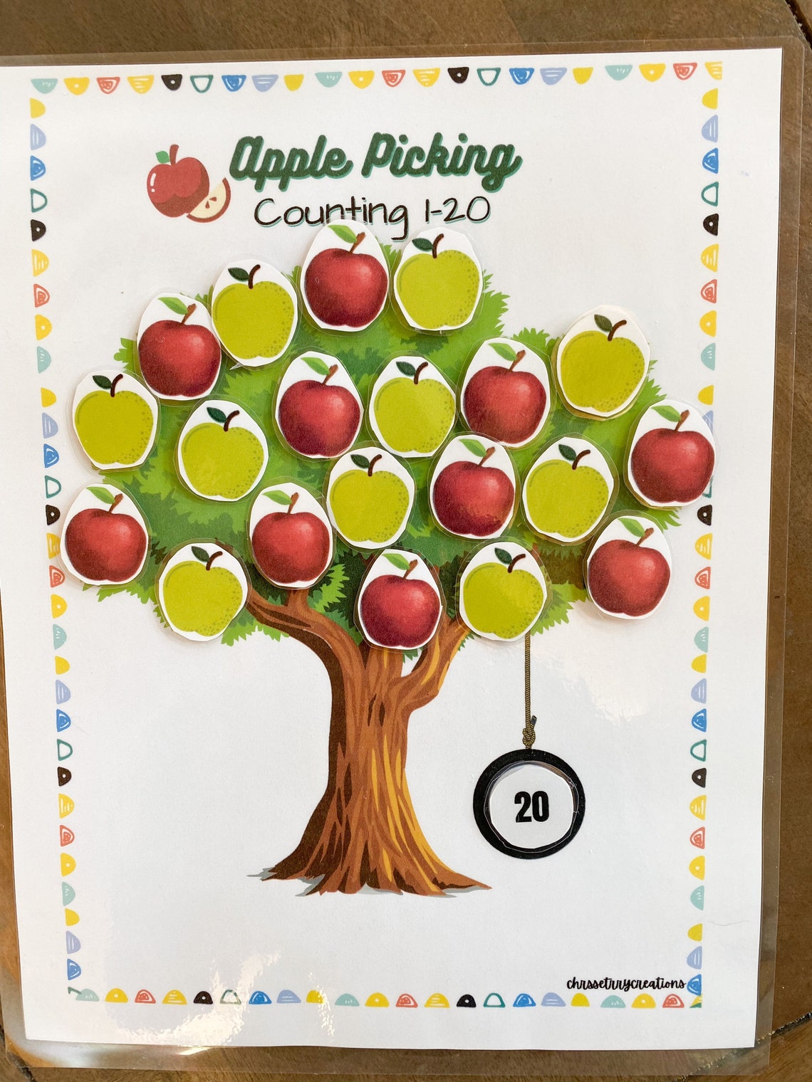 Number Counting Printable, Counting to 20, Preschool Counting ...