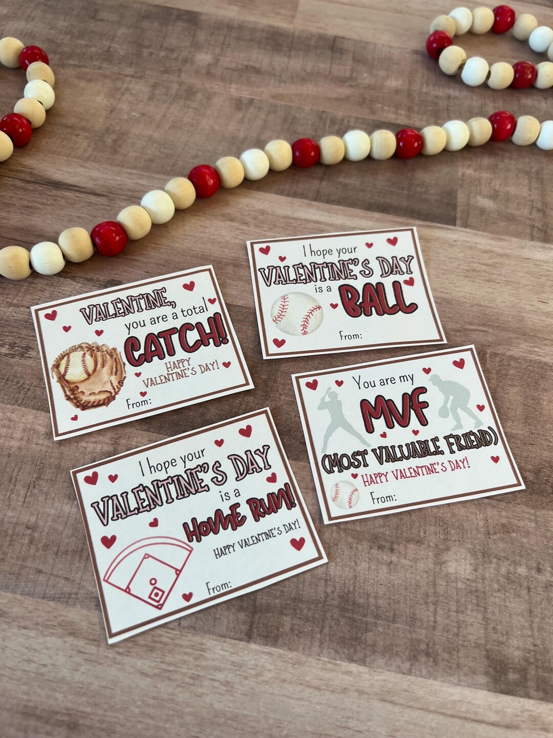 Baseball Valentine's Day Gift Tag, Baseball Valentine Printable, School ...