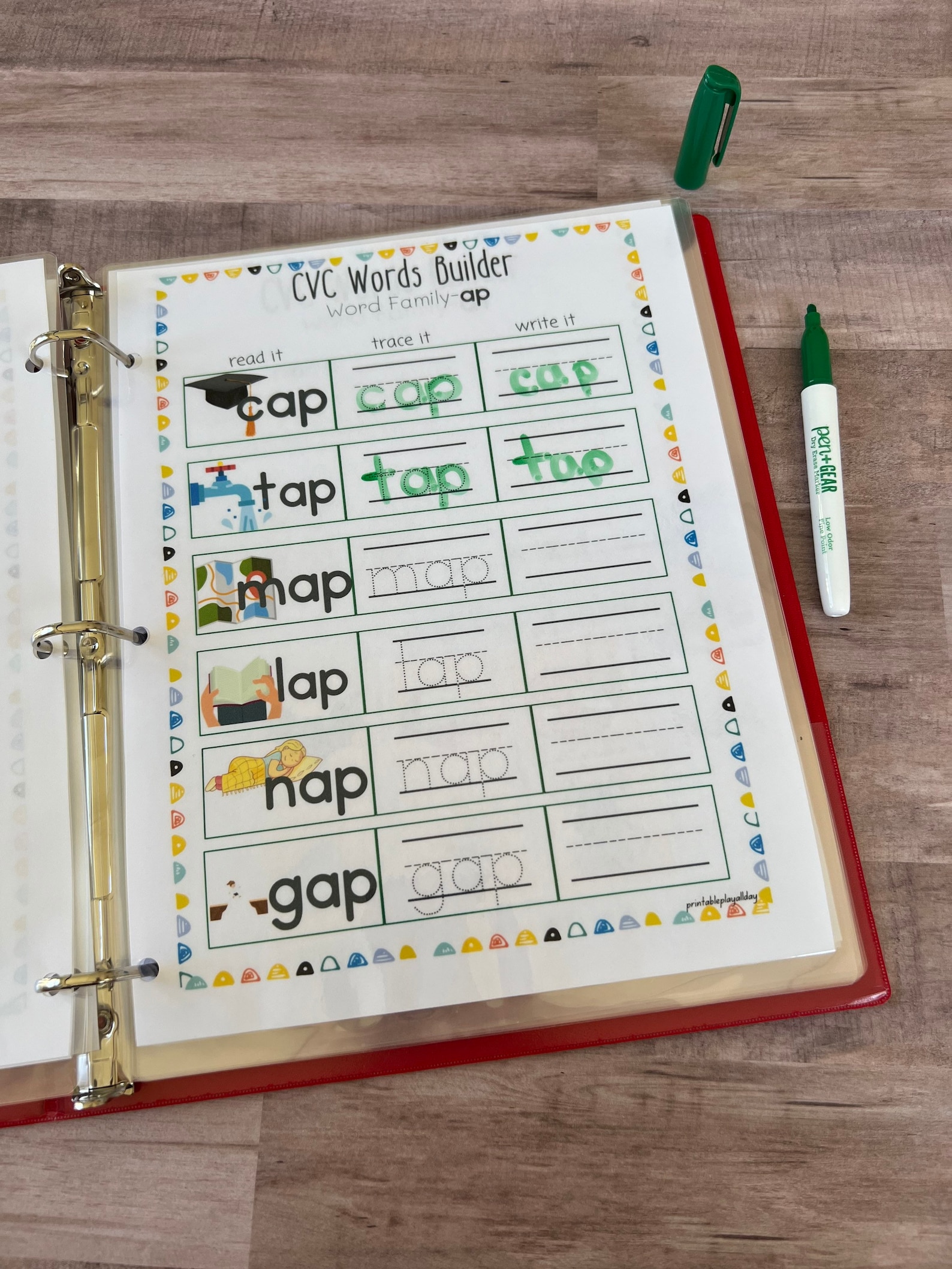 CVC Phonics Printable Kids Word Game Learning to Read - Etsy