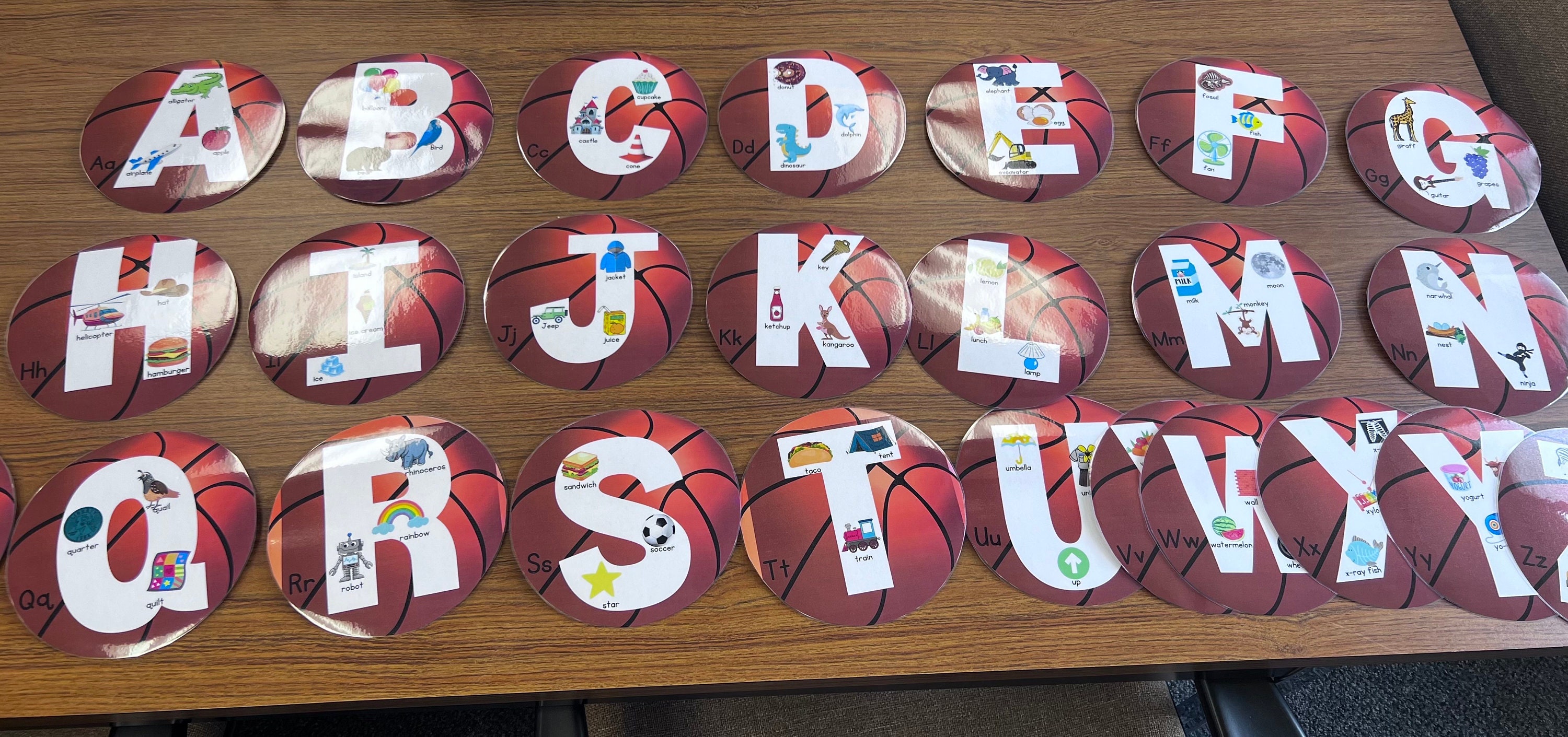 Basketball Alphabet, Daycare Letter Wall, Preschool Decor, Toddler ...