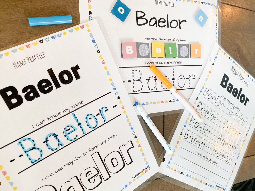 Personalized Name Tracing Printable, Custom Name Tracing Worksheet ...