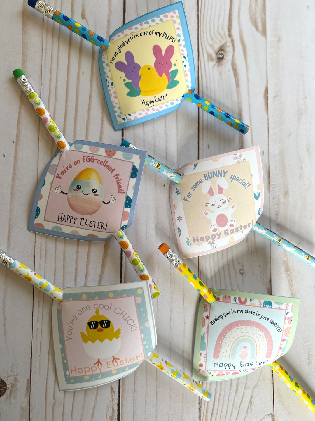 Easter Pencil Tag, Pencil Easter Egg Hunt Gift Label, School Classroom ...
