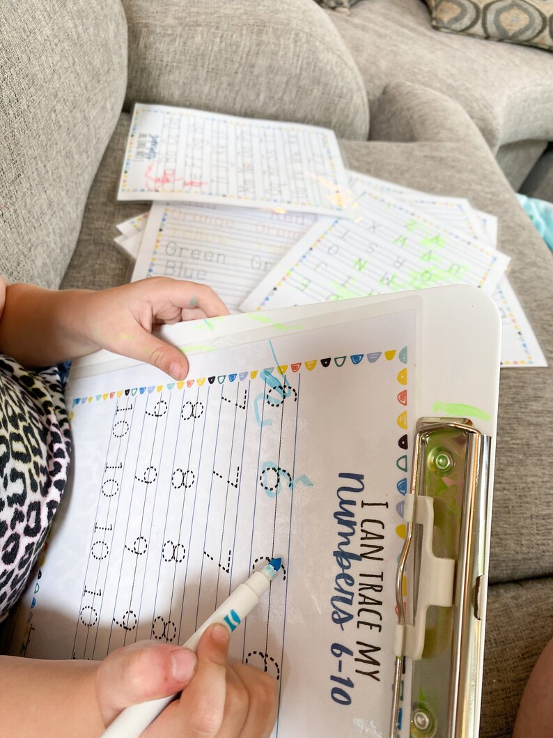 Preschool Tracing Bundle, Tracing Numbers, Alphabet Tracing, Color ...