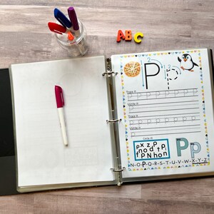 Alphabet Numbers Tracing Printable, Preschool Pre-writing Activity ...