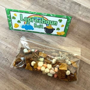 Leprechaun Bait Printable, St. Patrick's Day Snack Label, St. Patrick's ...