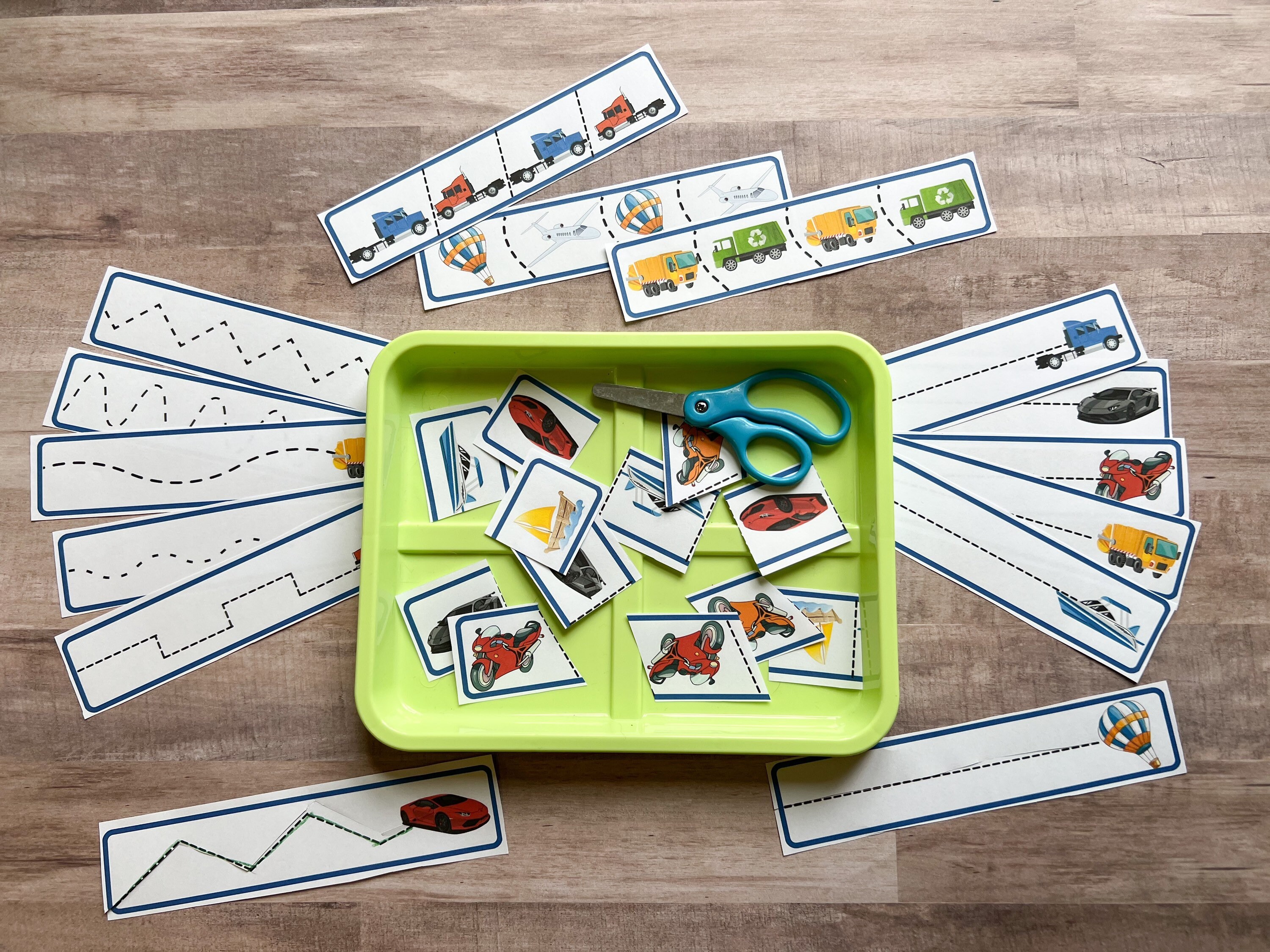 Transportation Theme Preschool Learning Binder, Pre-k Busy Binder ...