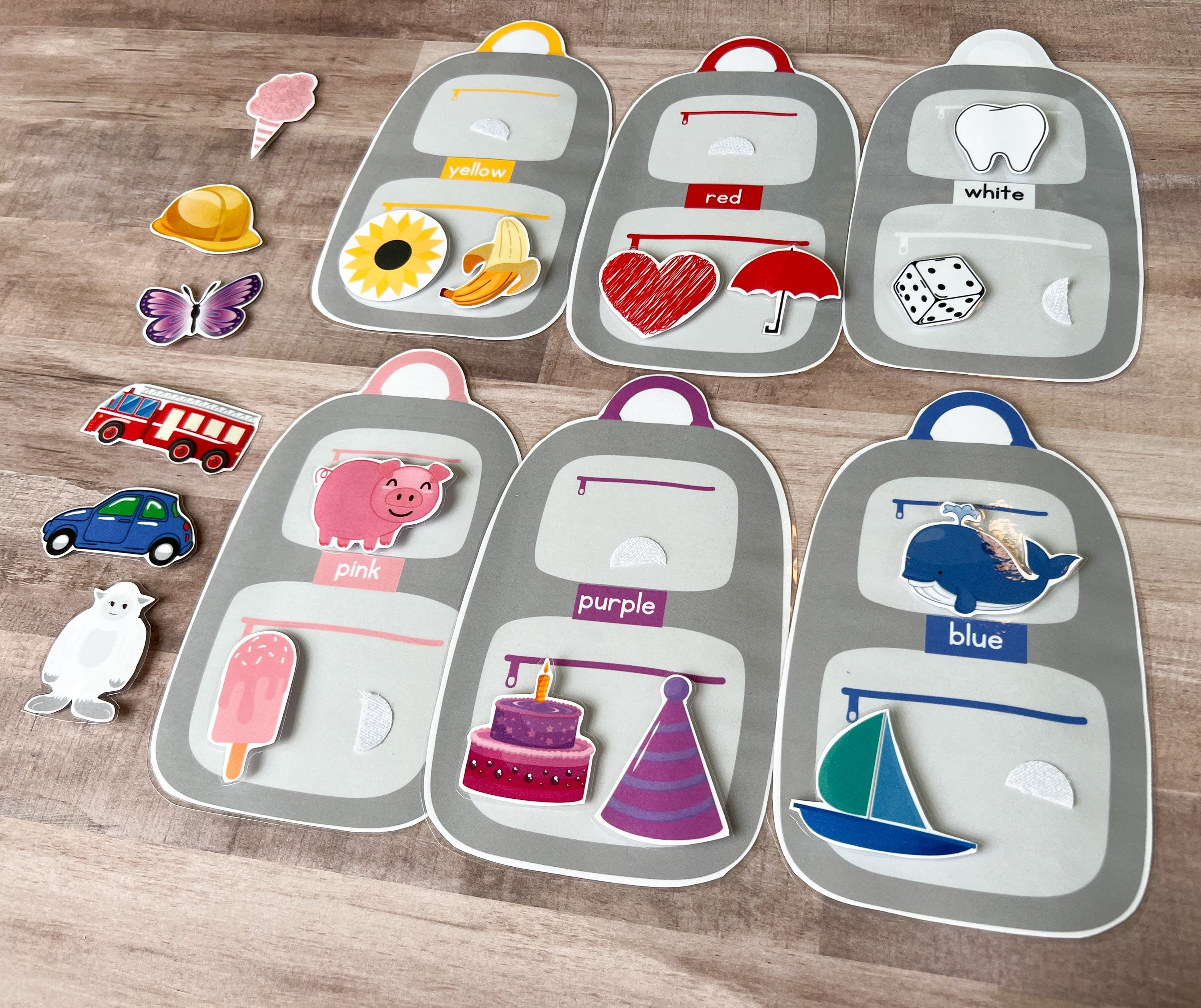 Color Sorting Activity Matching Colors Game Learning Colors - Etsy