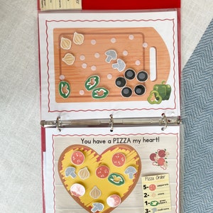 Pizza Theme Counting Game, Valentine's Day Preschool Activity, Follow ...