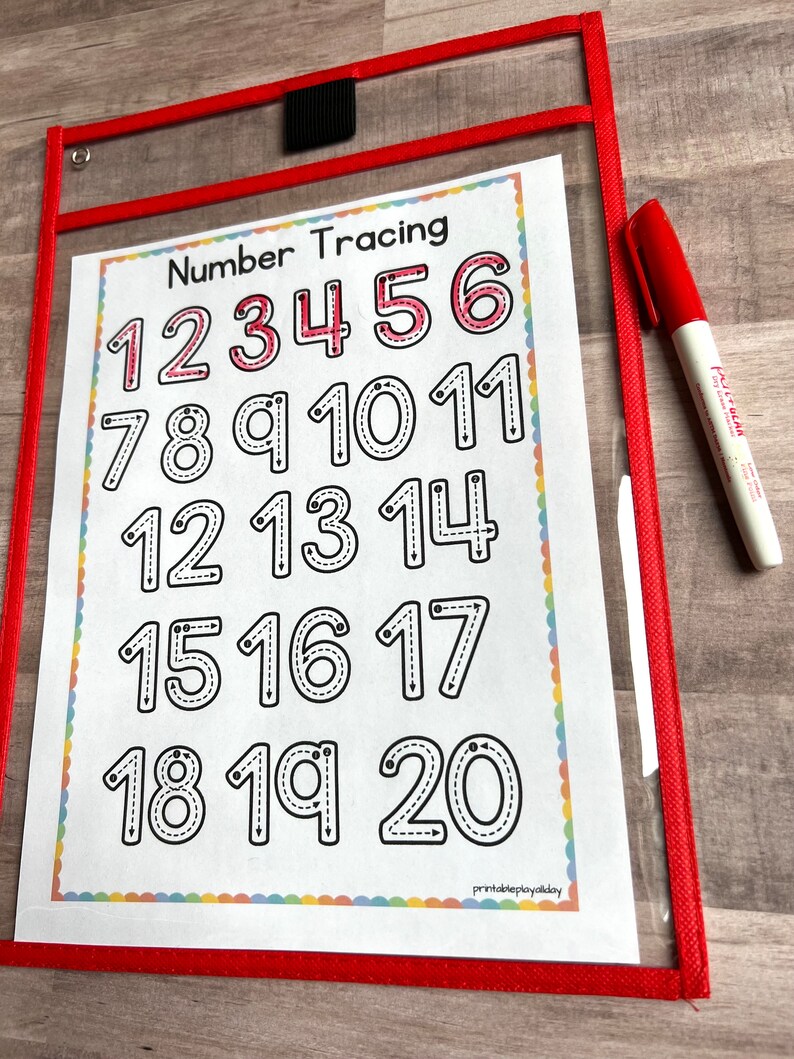 Alphabet Numbers Tracing Printable Preschool Pre-writing - Etsy
