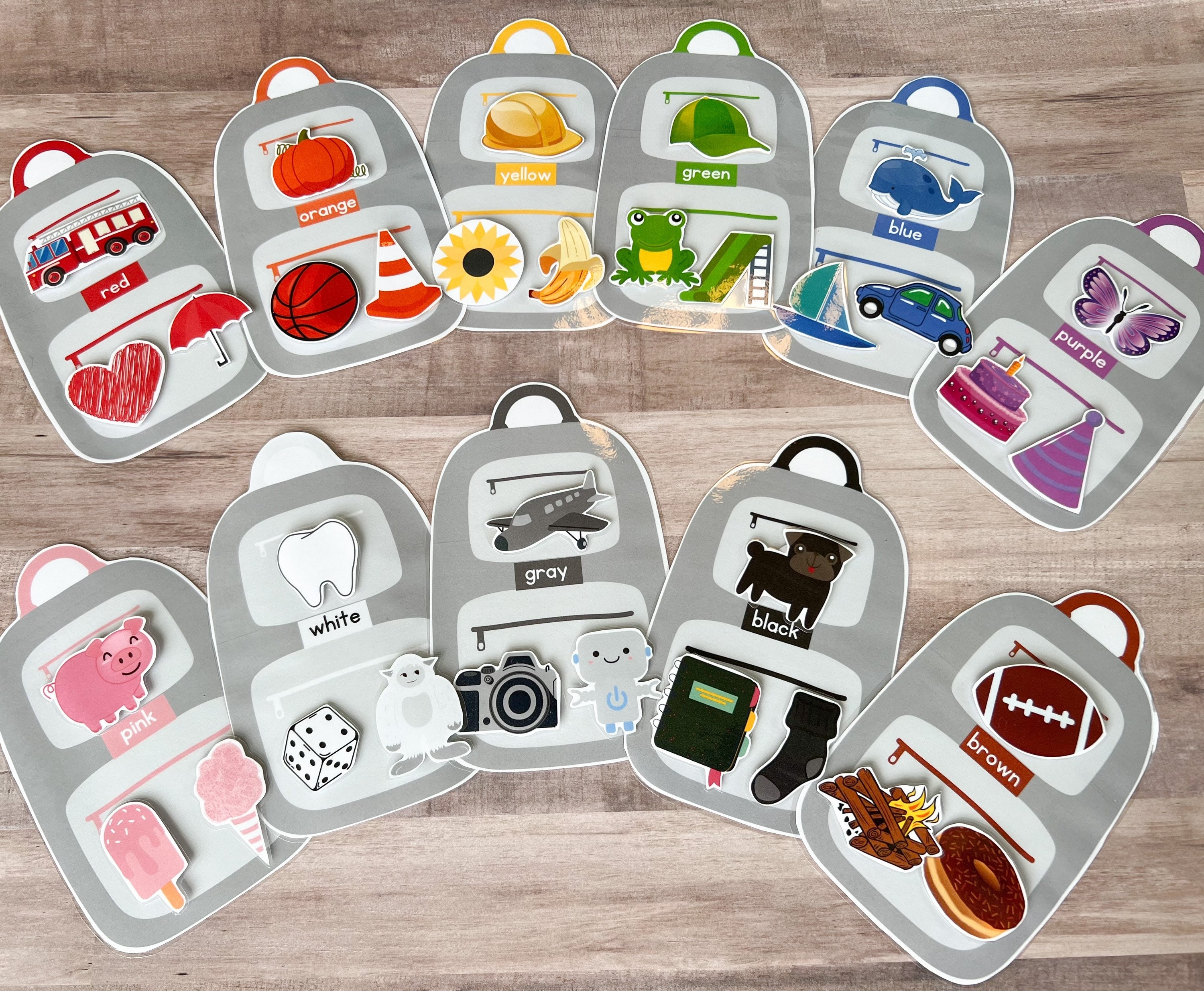 Color Sorting Activity Matching Colors Game Learning Colors - Etsy