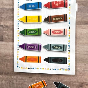 Color Sorting Printable, Learning Colors Worksheets, Toddler Color ...
