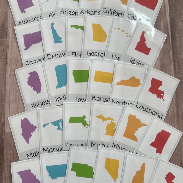 Geography Cards - Etsy