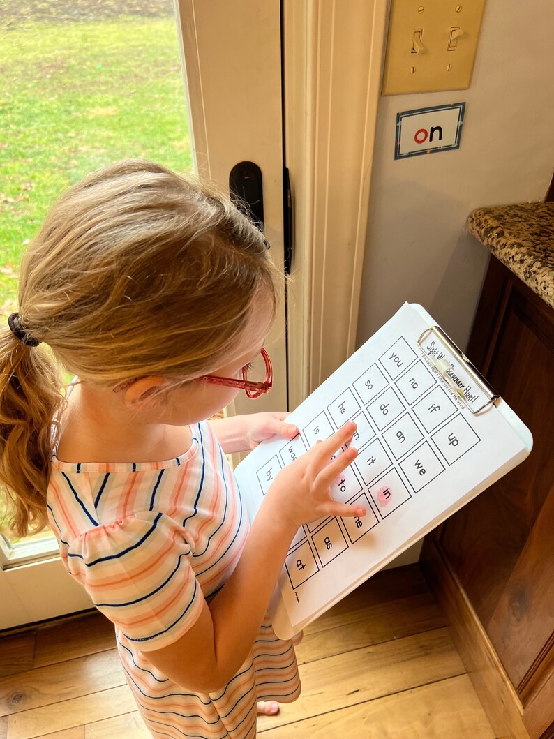 Sight Words Scavenger Hunt, Preschool Sight Words Flash Cards ...