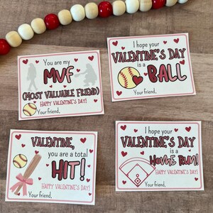 Softball Valentine's Day Gift Tag, Softball Valentine Printable, School ...