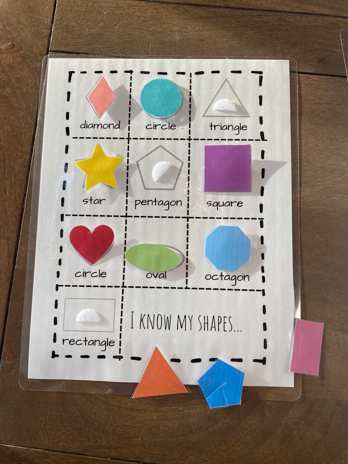 Shape Sorting 2D Shape Sorting. Preschool Printable DIGITAL | Etsy