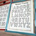Alphabet Numbers Tracing Printable, Preschool Pre-writing Activity ...