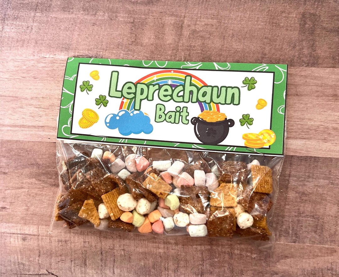 Leprechaun Bait Printable, St. Patrick's Day Snack Label, St. Patrick's ...