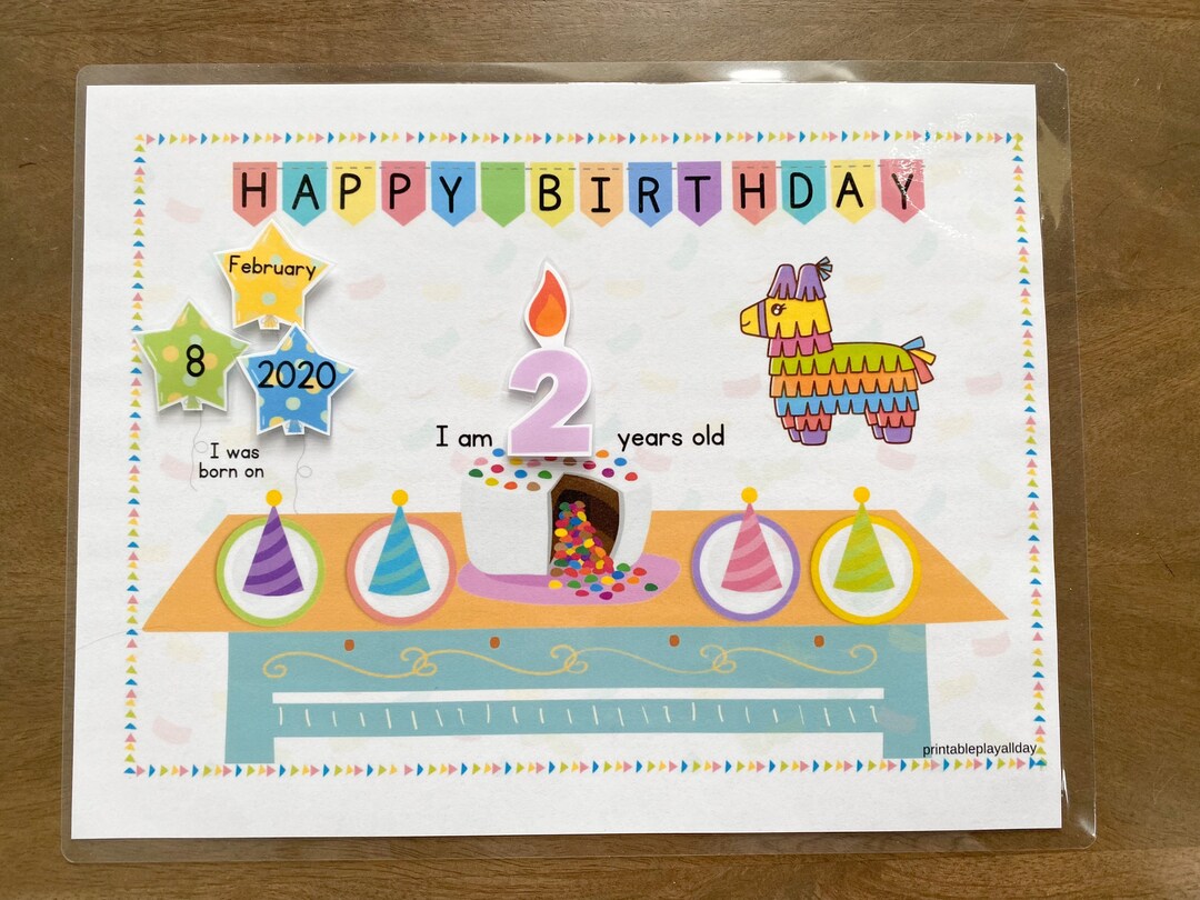 Personalized Learning My Birthday Printable, All About Me Digital ...