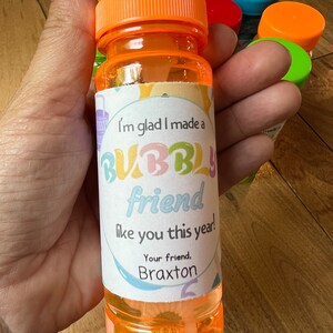 Bubbles End of School Year Gift Tag Printable, Bubbles Class Party ...