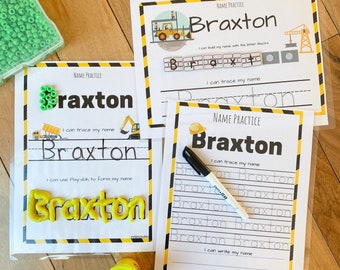 Construction Zone Preschool Printable - Etsy