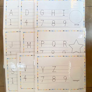 Preschool Tracing Bundle, Tracing Numbers, Alphabet Tracing, Color ...