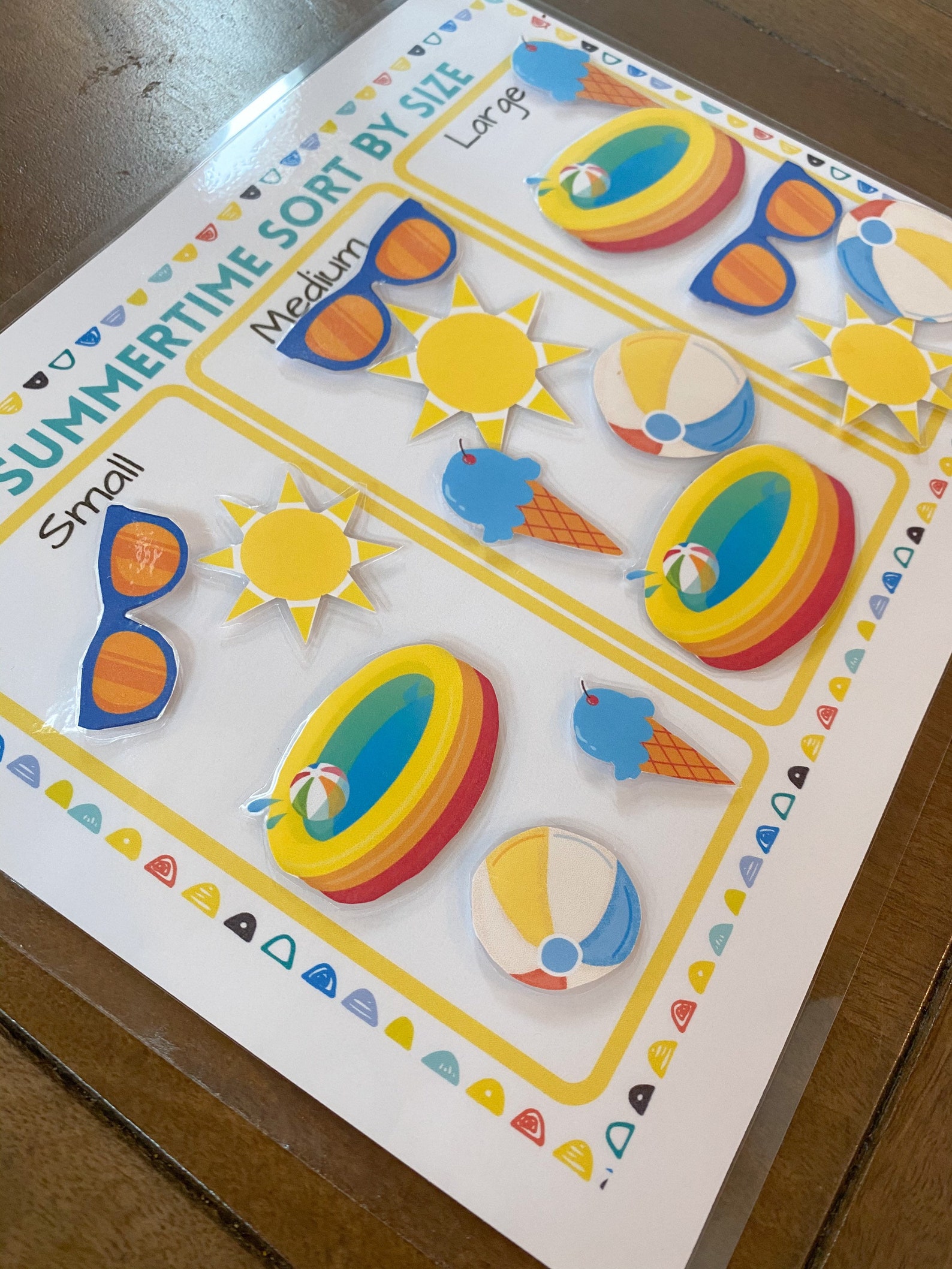Sort by Size Worksheet, Preschool Size Activity, Size Sorting Game ...