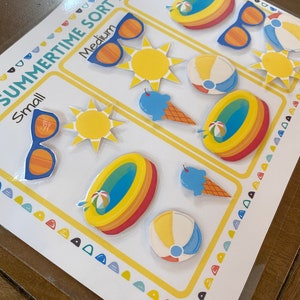 Sort by Size Worksheet, Preschool Size Activity, Size Sorting Game ...