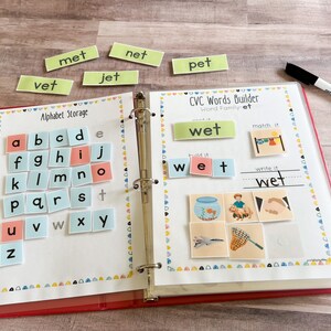 CVC, Phonics Printable, Kids Word Game, Learning to Read, Preschool ...