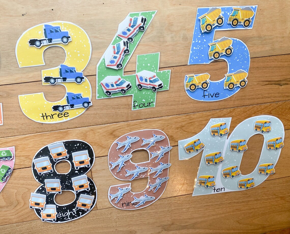 Number Velcro Activity Number Wall Classroom Number Matching - Etsy