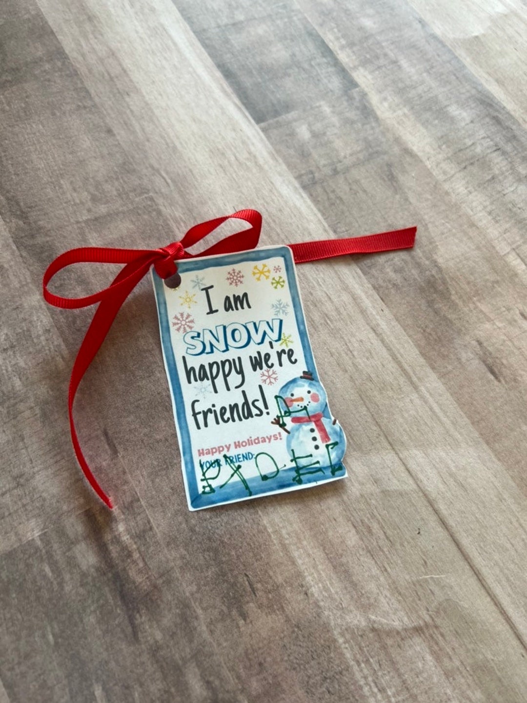 Snowman Gift Tag Christmas Gift Label Holiday Classroom - Etsy