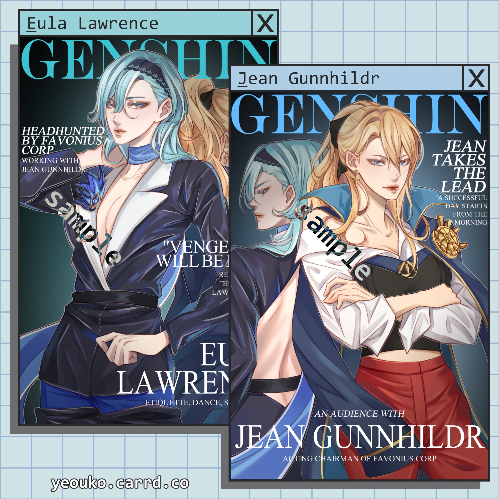 Genshin Impact Magazine Cover 4 X 6 High Gloss | Etsy Australia