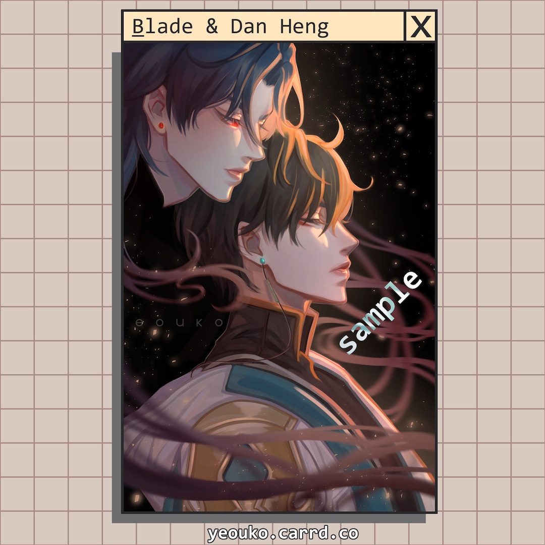 Honkai Star Rail Blade & Dan Heng 4 X 6 High Gloss Mini Print Anime ...