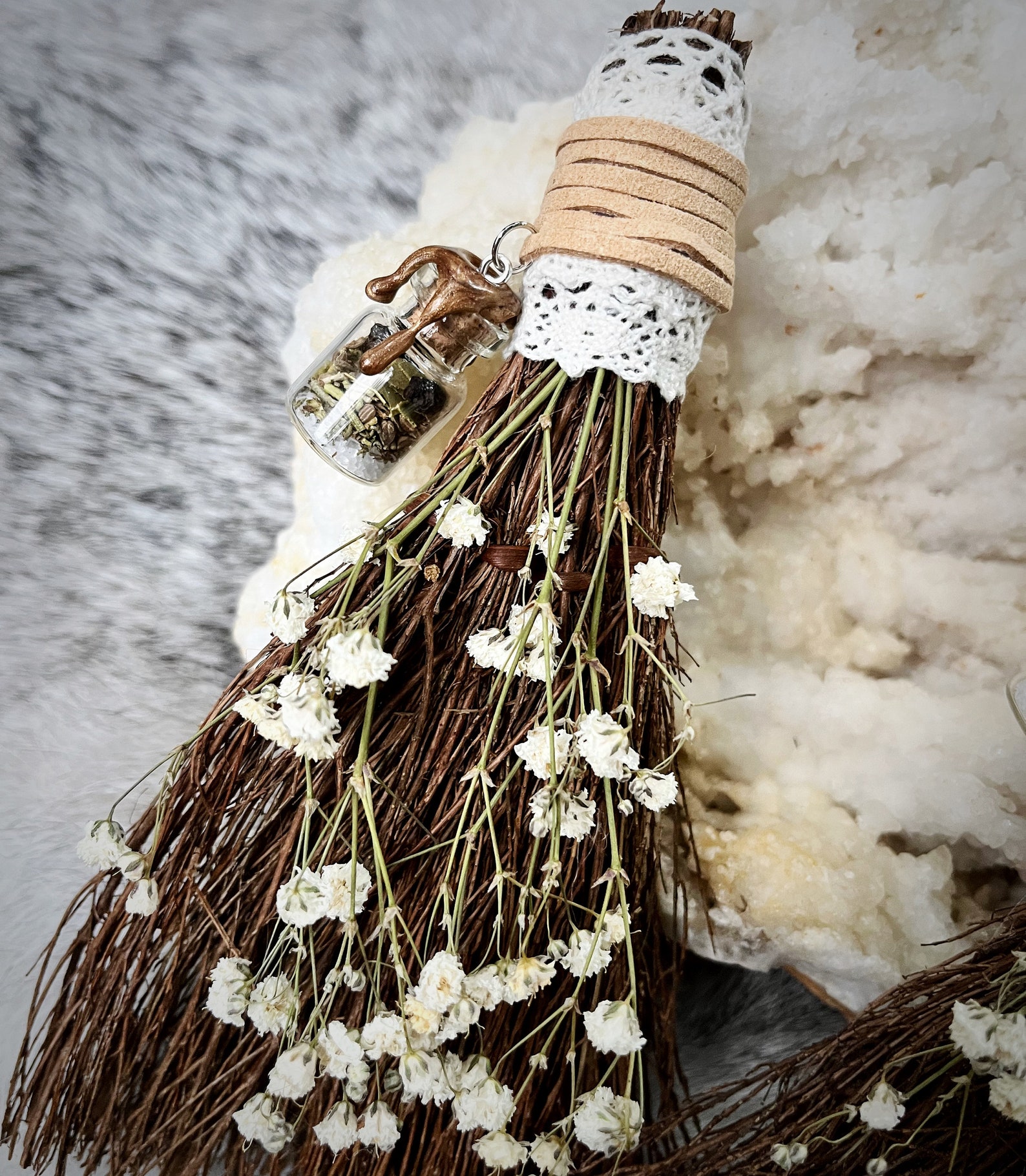Protection Besom | Altar Besom | Cinnamon Broom | Protection Broom ...