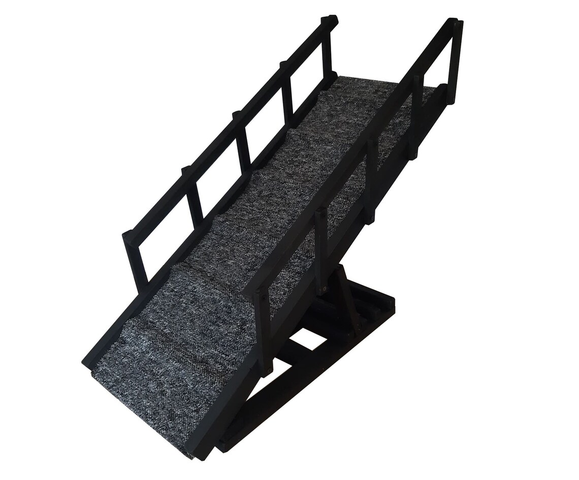 Pet Ramp With Foldable Rails Extra Front Rail - Etsy