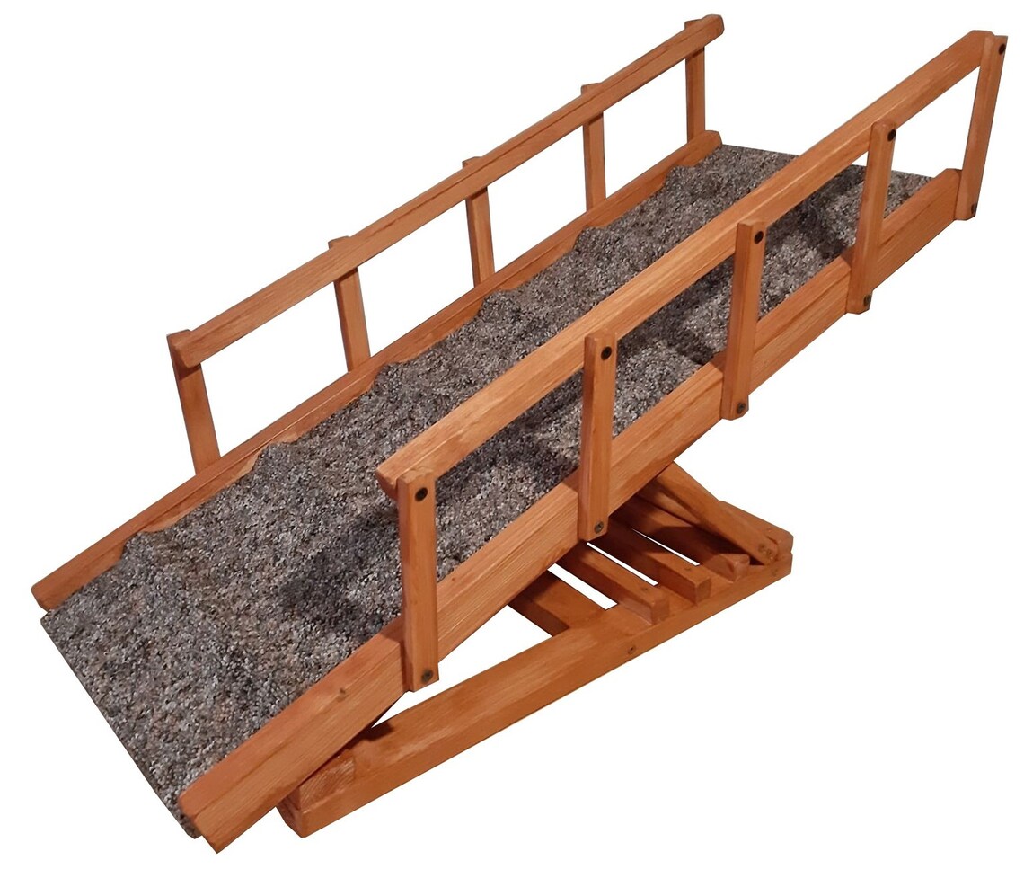 Pet Ramp With Foldable Rails Extra Front Rail - Etsy