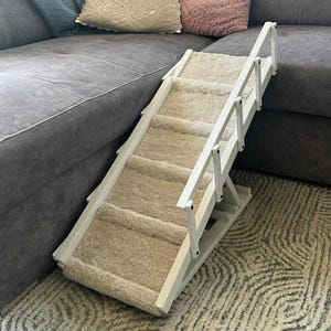 Dog Ramp With Rails, Front Rail, Folding Side Rails, Adjustable Pet ...