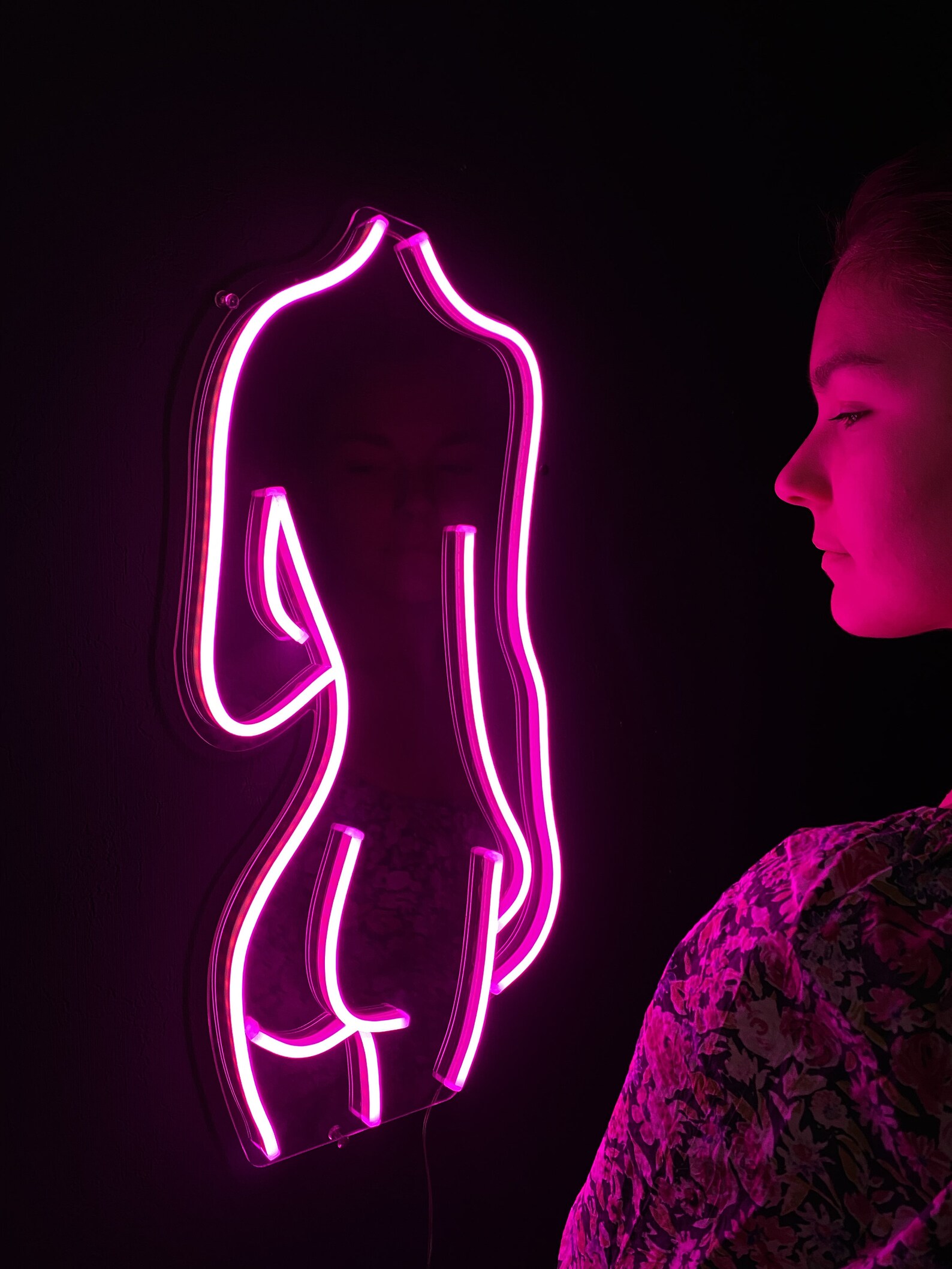 Woman Sexy Neon Sign Body Neon Led Sign Home Neon Decor Etsy